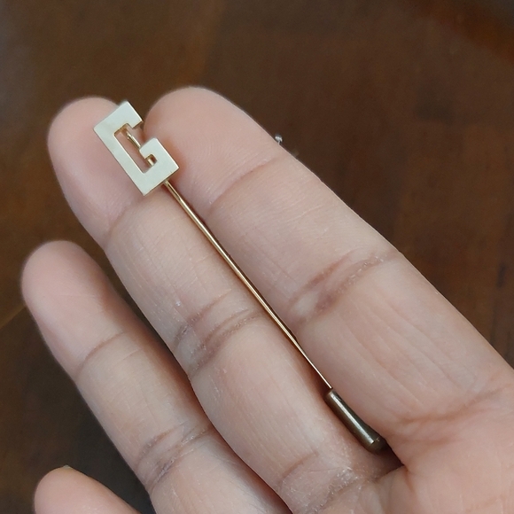 Vintage | Jewelry | Vintage 2 12k Gold Filled Letter G Stick Pin | Poshmark